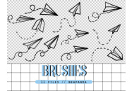 Free Paper Cut Brushes (25 Brushes) - WooBrush